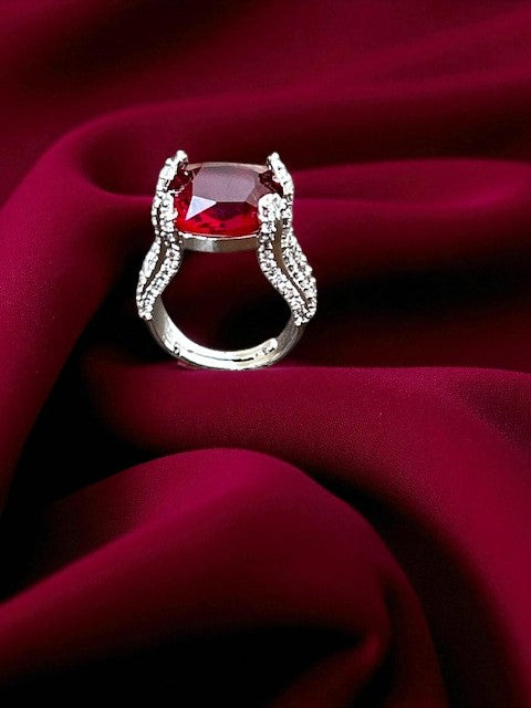 Noor Ruby Red Ring – House Of Luxe by samaira